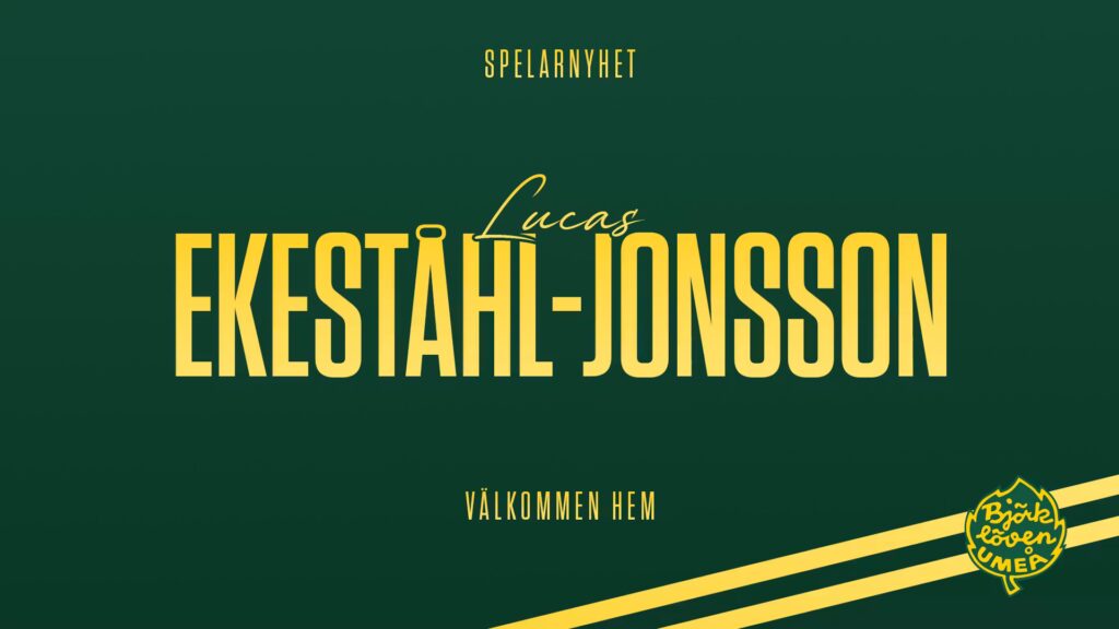 Lucas Ekeståhl-Jonsson återvänder hem till Björklöven | Umeå Gratistidning